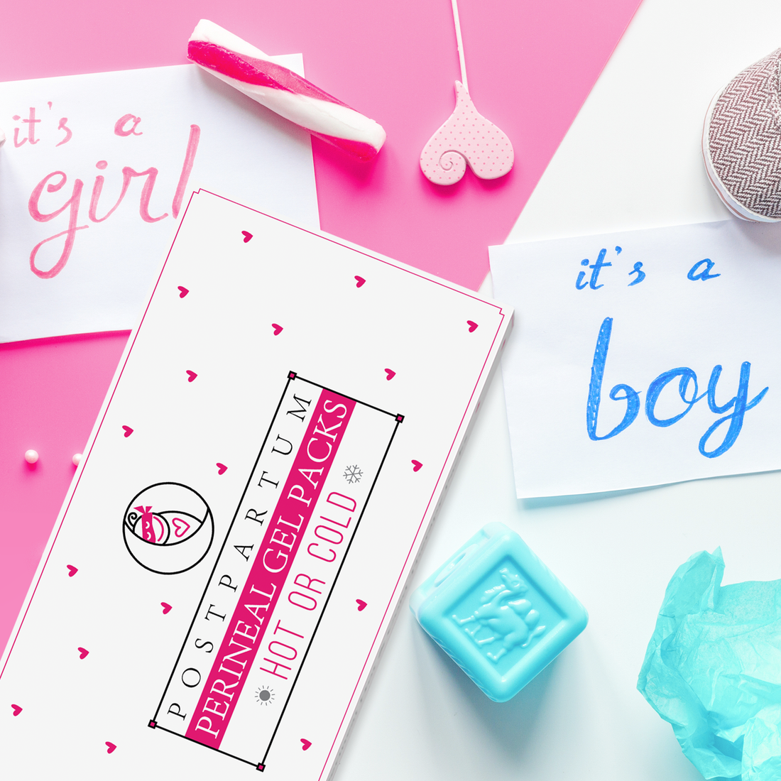 Ninja Mama Reusable Perineal Ice and Heat Therapy Packs - Pack of 2