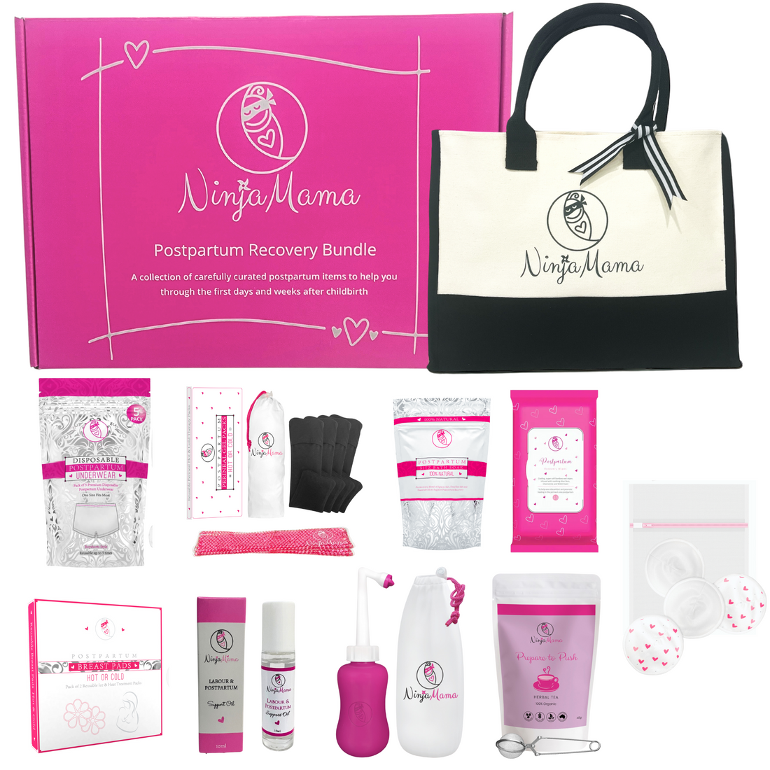 Ninja Mama Complete Postpartum Recovery Bundle